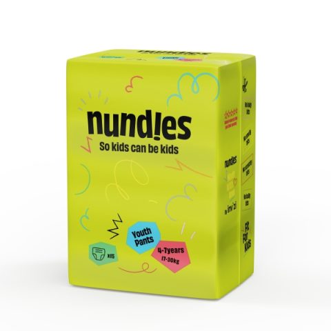 Nundies Youth Pants 4-7Yrs 17-30kg 800ml Pk15 - BrightSky Australia